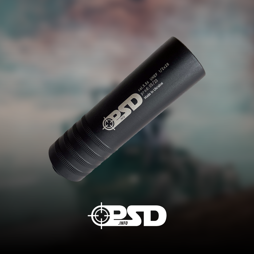 Suppressor PSDinfo® 5.56 (.223 Rem); UNEF: 1/2″-28