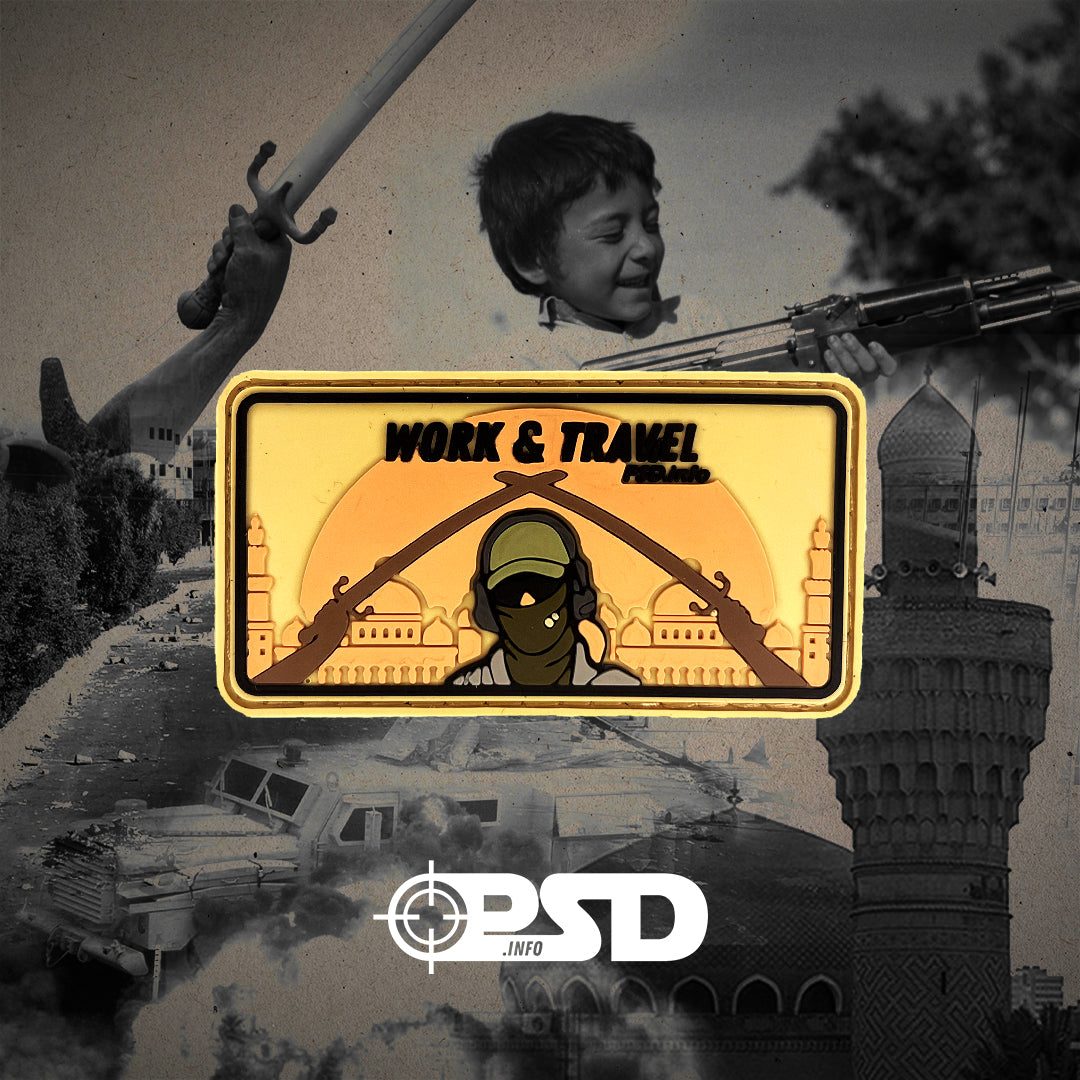 Патч «Work & Travel Baghdad» в ПВХ PSDinfo®